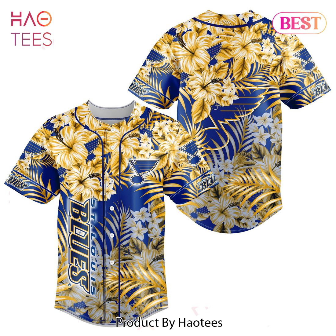 LUXURY NHL St. Louis Blues Special Hawaiian Design Baseball Jersey Jeysey
