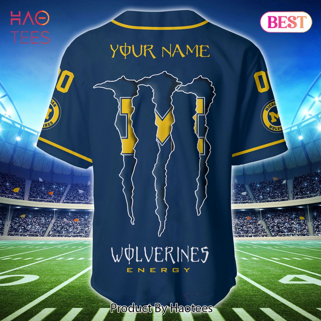 NEW NCAA Michigan Wolverines Baseball Jersey