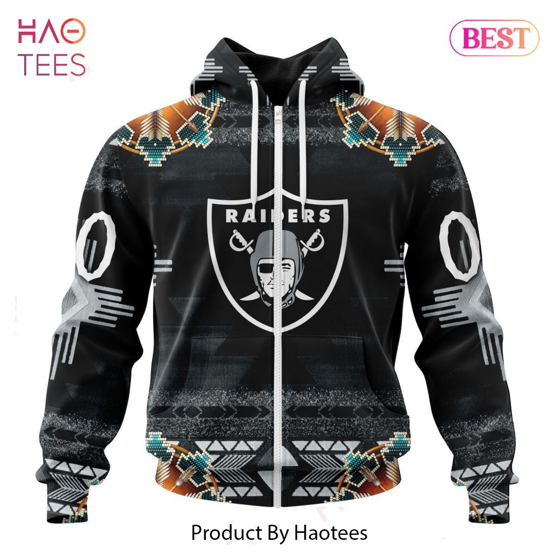 NEW NFL Las Vegas Raiders Special Native Costume Design Hoodie