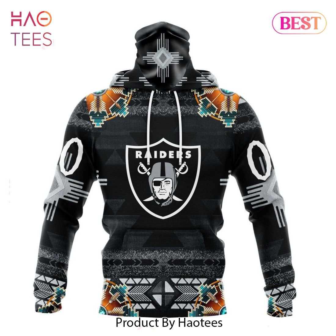 NEW NFL Las Vegas Raiders Special Native Costume Design Hoodie