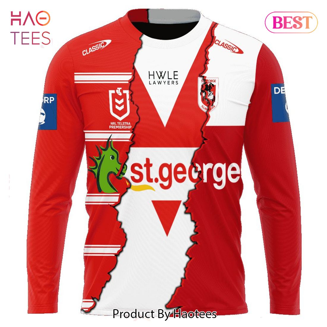 PREMIUM NRL St. George Illawarra Dragons Special Mix Jersey Jeysey