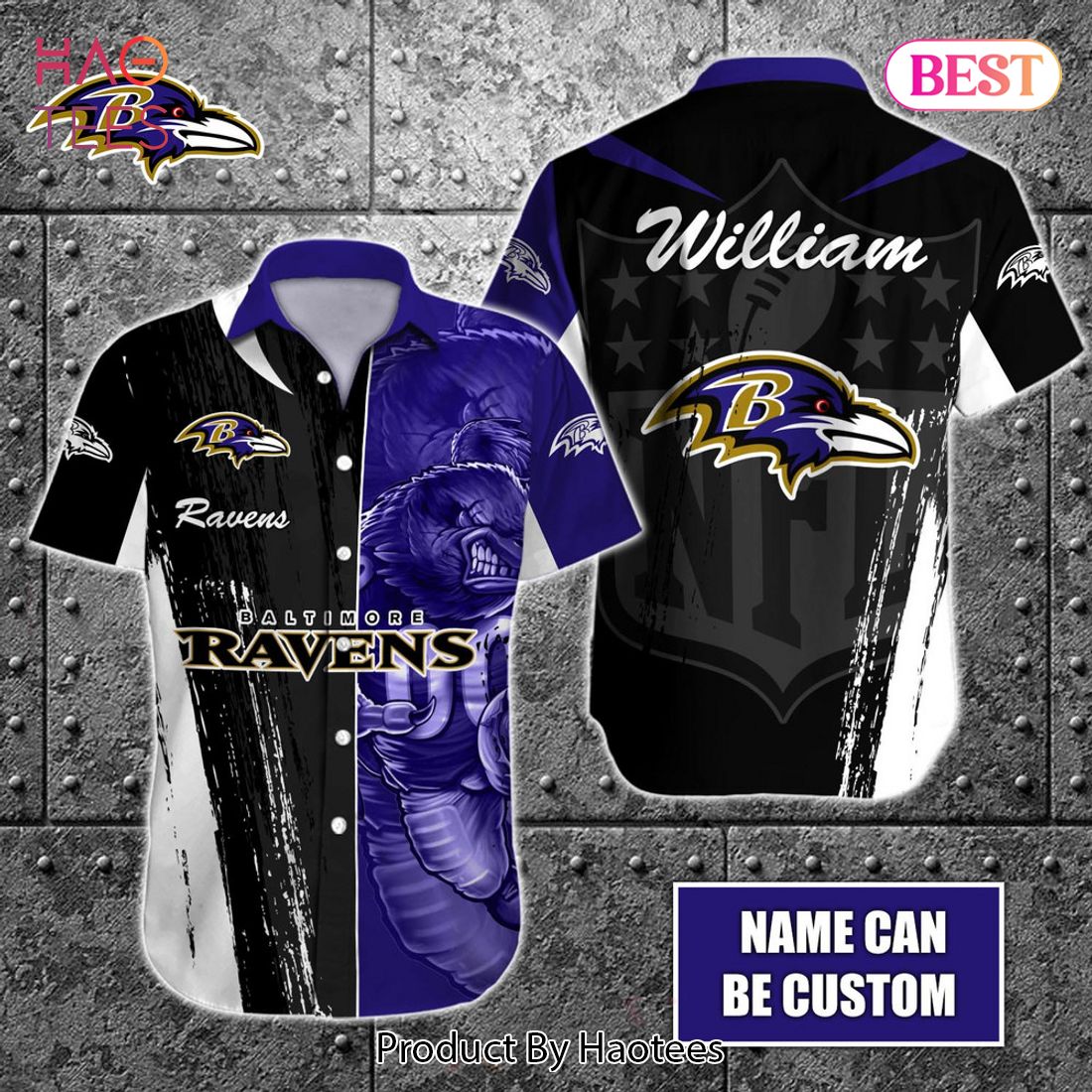 THE BEST NFL Baltimore Ravens Special Design Button Shirt V2315 Hoodie