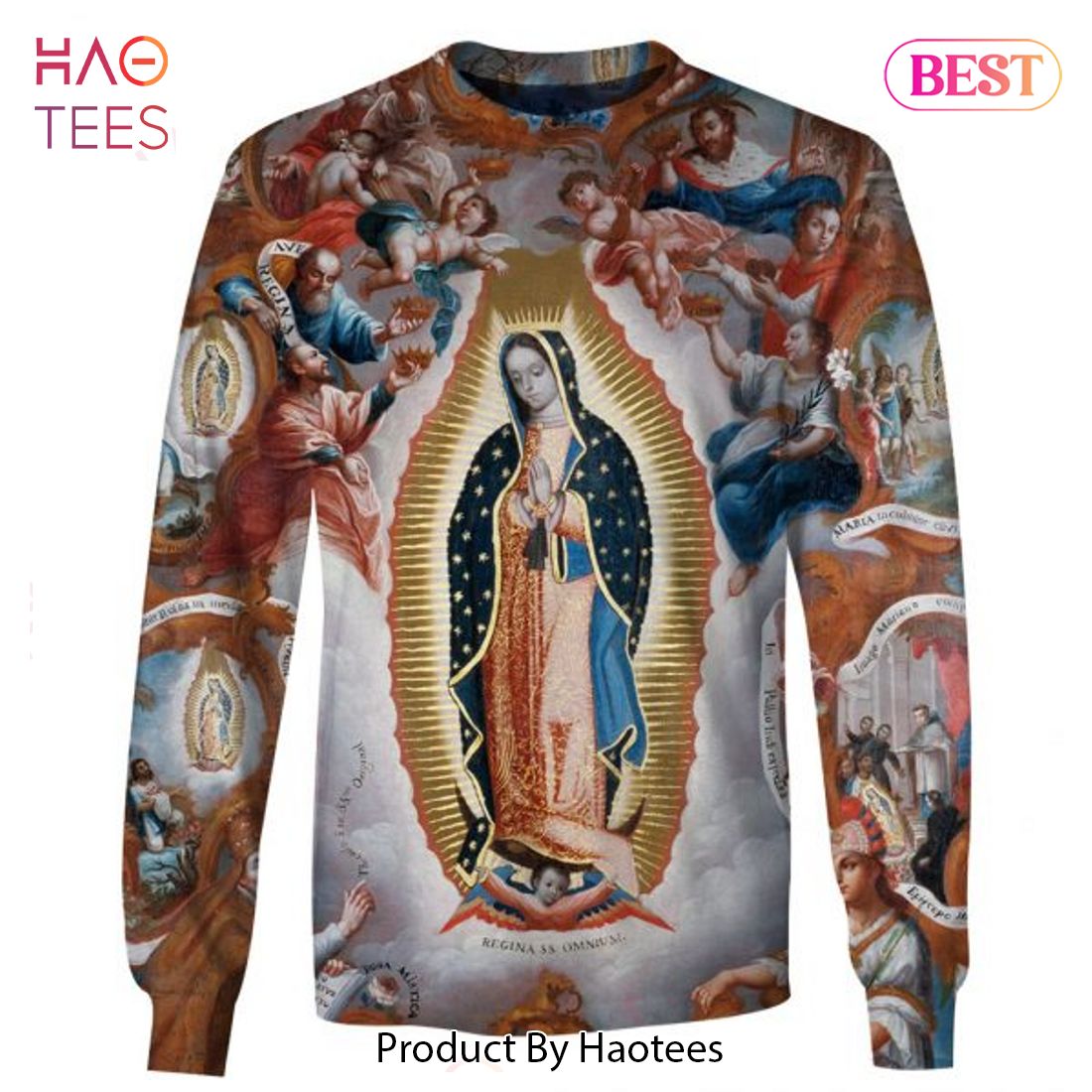 THE BEST Virgin Mary V003 3D Printing Limited Edition Hoodie Long ...