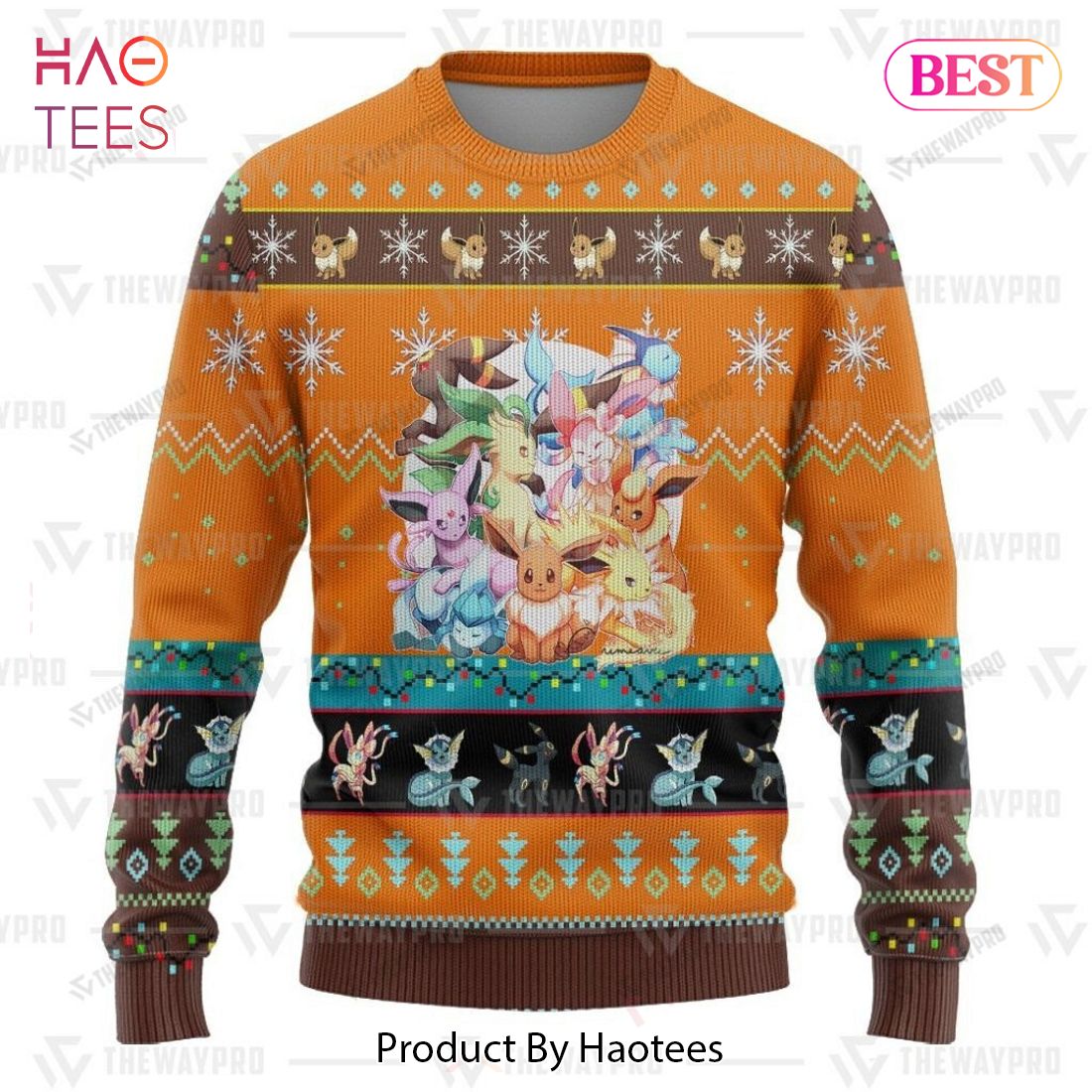 AVAILABLE Eevee and Eeveelutions Giftsmerch Pokemon Custom Sweater