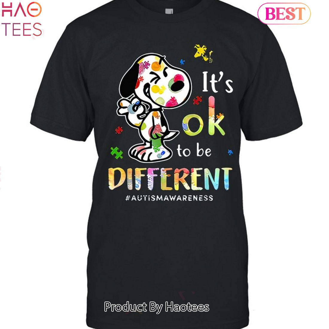 NEW Its Ok To Be Different Snoopy Unisex T-Shirt