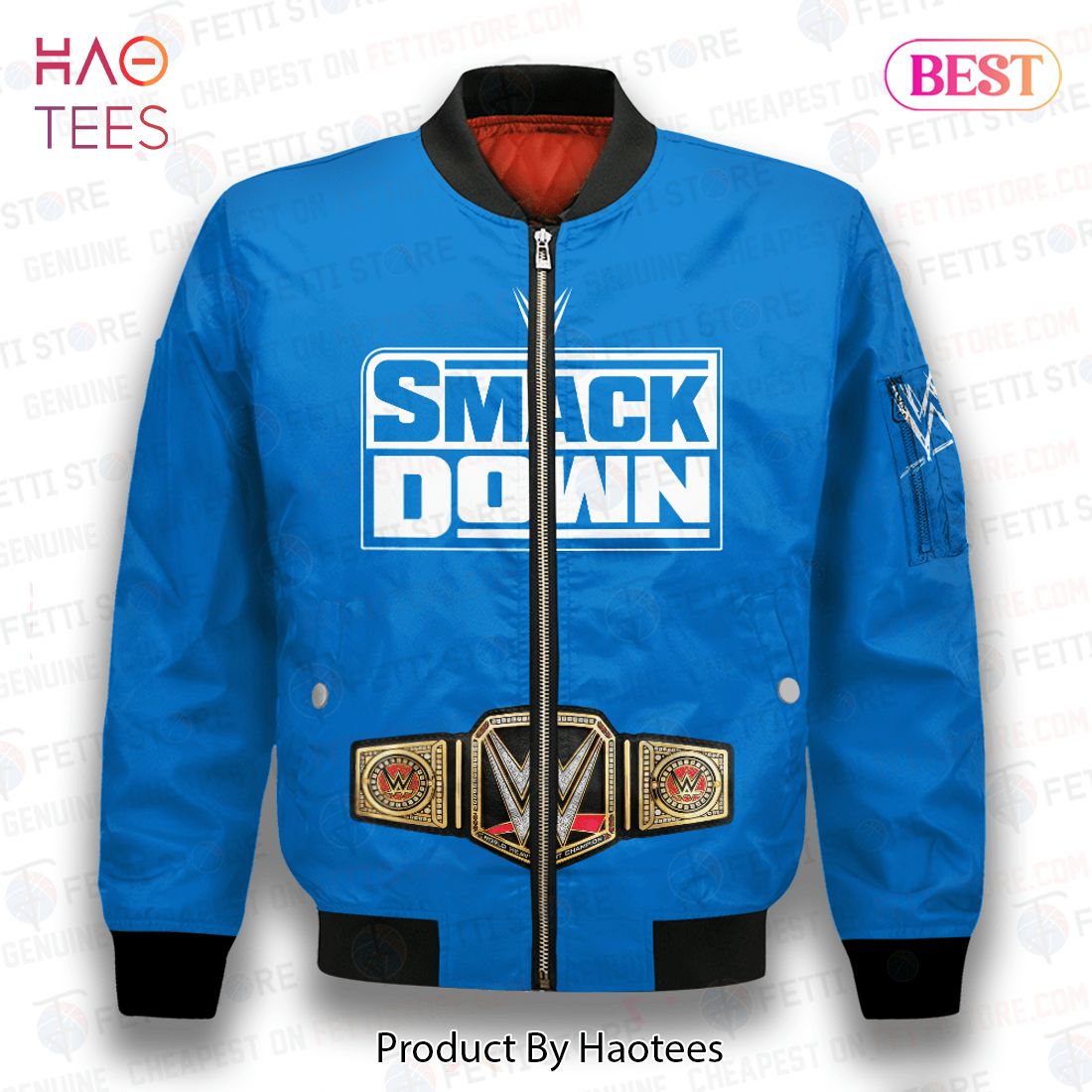 AVAILABLE WWE Professional Wrestling Smackdown Blue Championship Cool ...