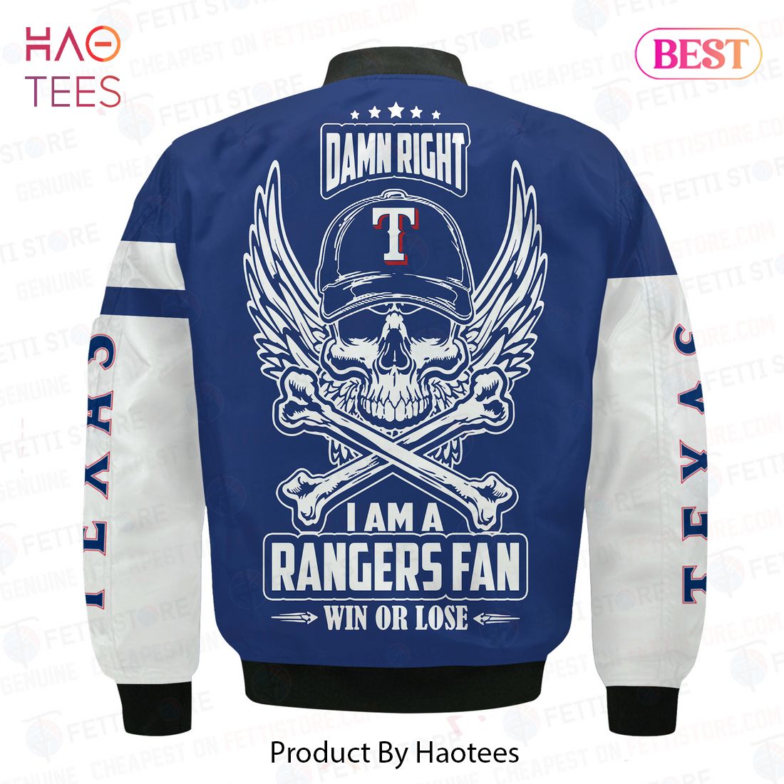 BEST Texas Rangers Pattern MLB 3D Bomber Jacket