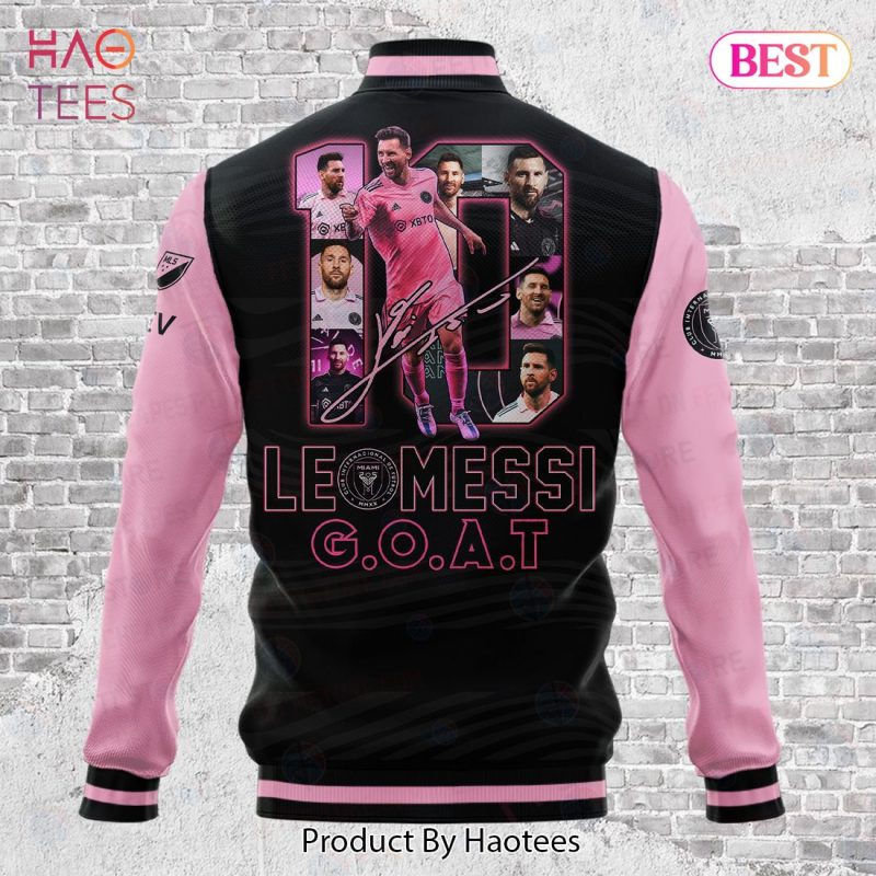 HOT Lionel Messi Goat Inter Miami Varsity Jacket