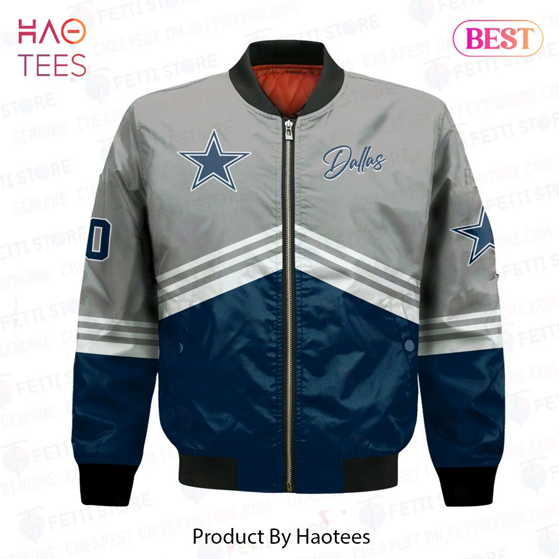 LUXURY Dallas CowboysNational Football League AOP Bomber Jacket