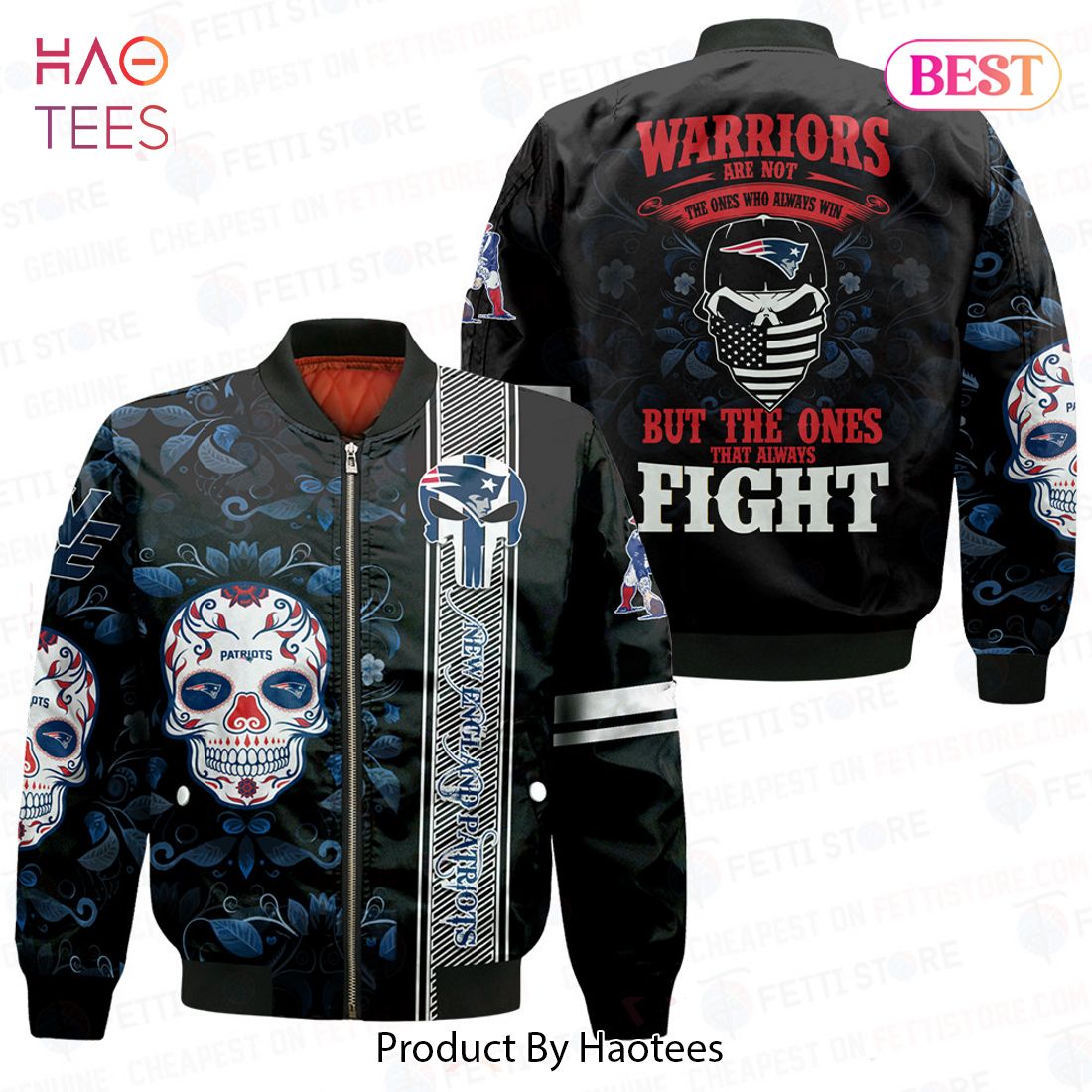 LUXURY New England PatriotsNational Football League AOP Bomber Jacket