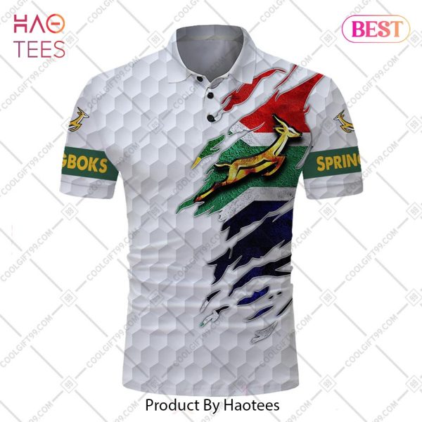 Personalized Golf Springboks South African Polo Shirt