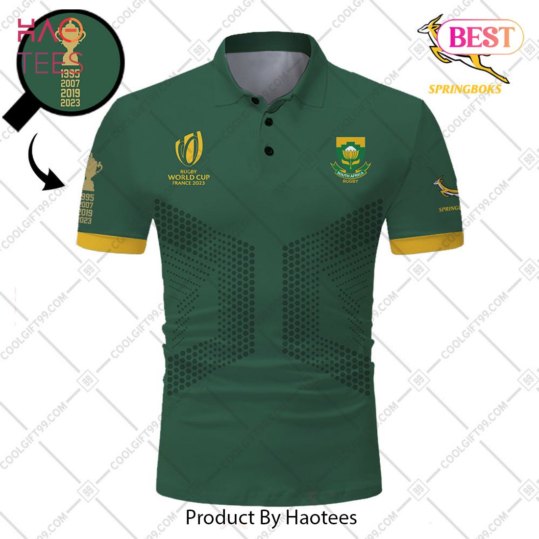 Personalized Rugby World Cup 2023 Springboks South Africa Rugby Jersey ...