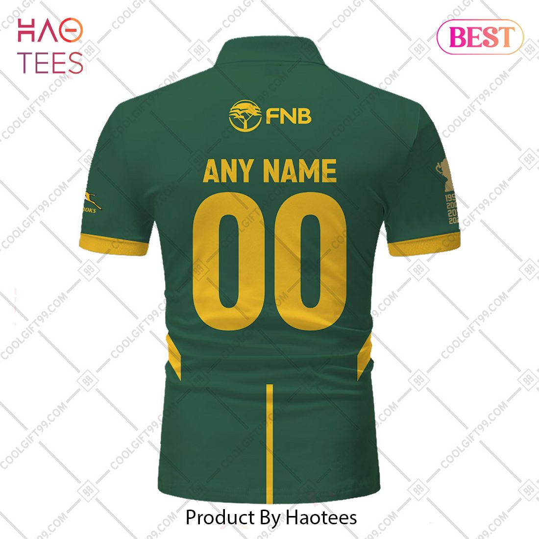 Personalized Rugby World Cup 2023 Springboks South Africa Rugby Jersey ...