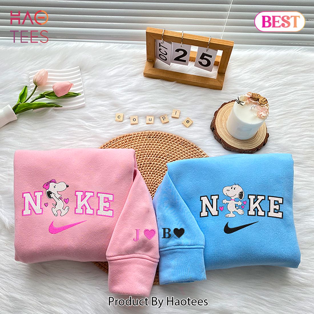 [AVAILABLE] Couple Snoopy - Embroidered Shirt