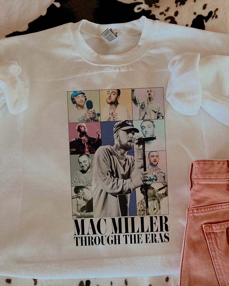 [AVAILABLE] Mac Miller Through The Eras Sweatshirt
