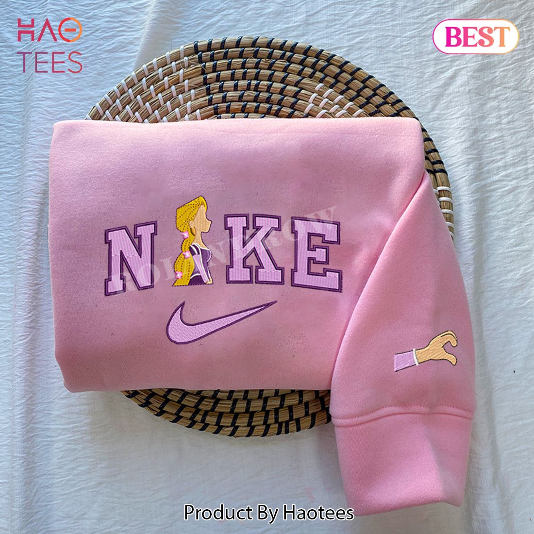 HOT Rapunzel & Flynn TANGLED - Embroidered Youth Sweatshirt