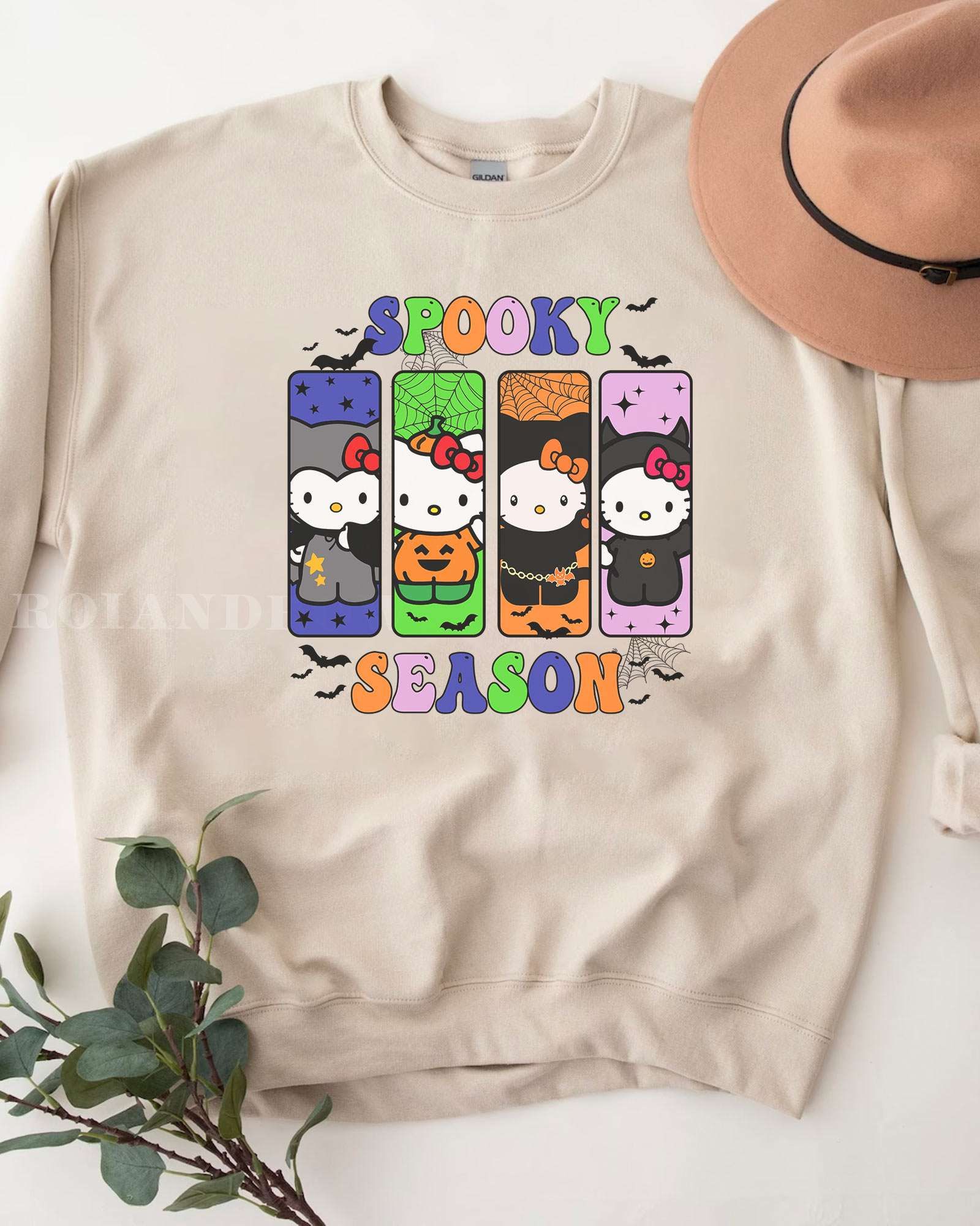 HOT TREND Halloween Hello Kitty Spooky Season Shirt