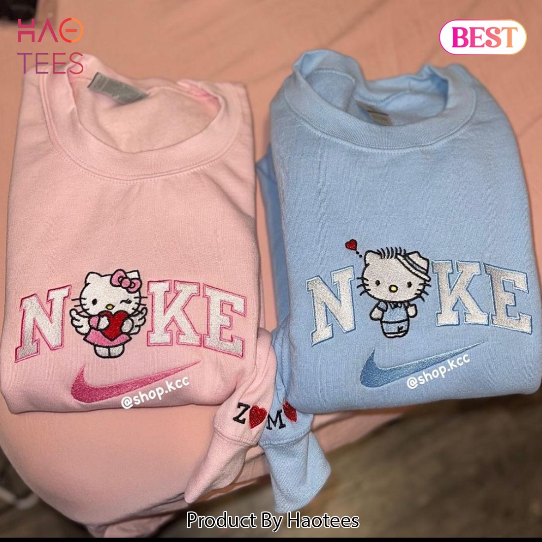 LIMITED Custom Couple Kitty - Embroidered Shirt