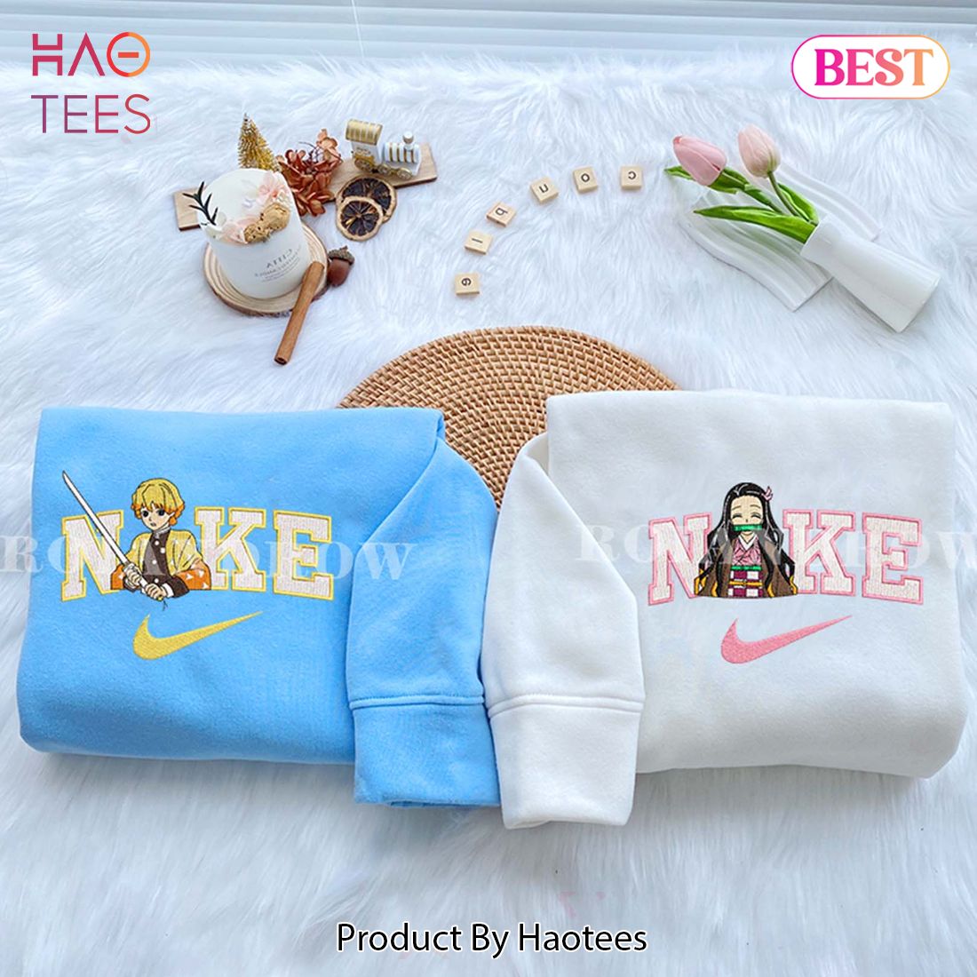 LIMITED Nezuko and Zenitsu - Embroidered Shirt