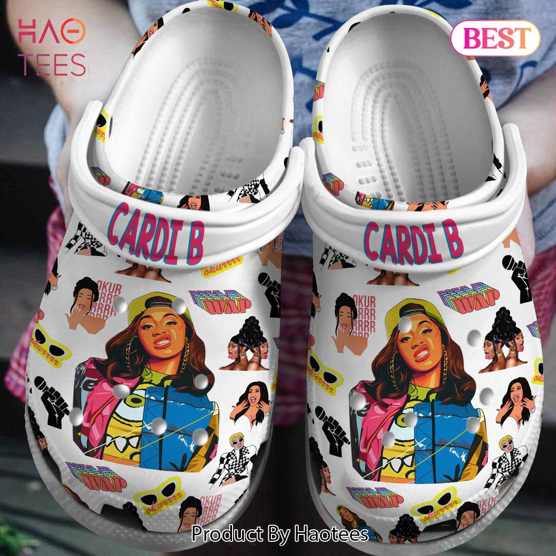 Cardi B Rapper Music Crocs Crocband Clogs Shoes For Men Women and Kids ...