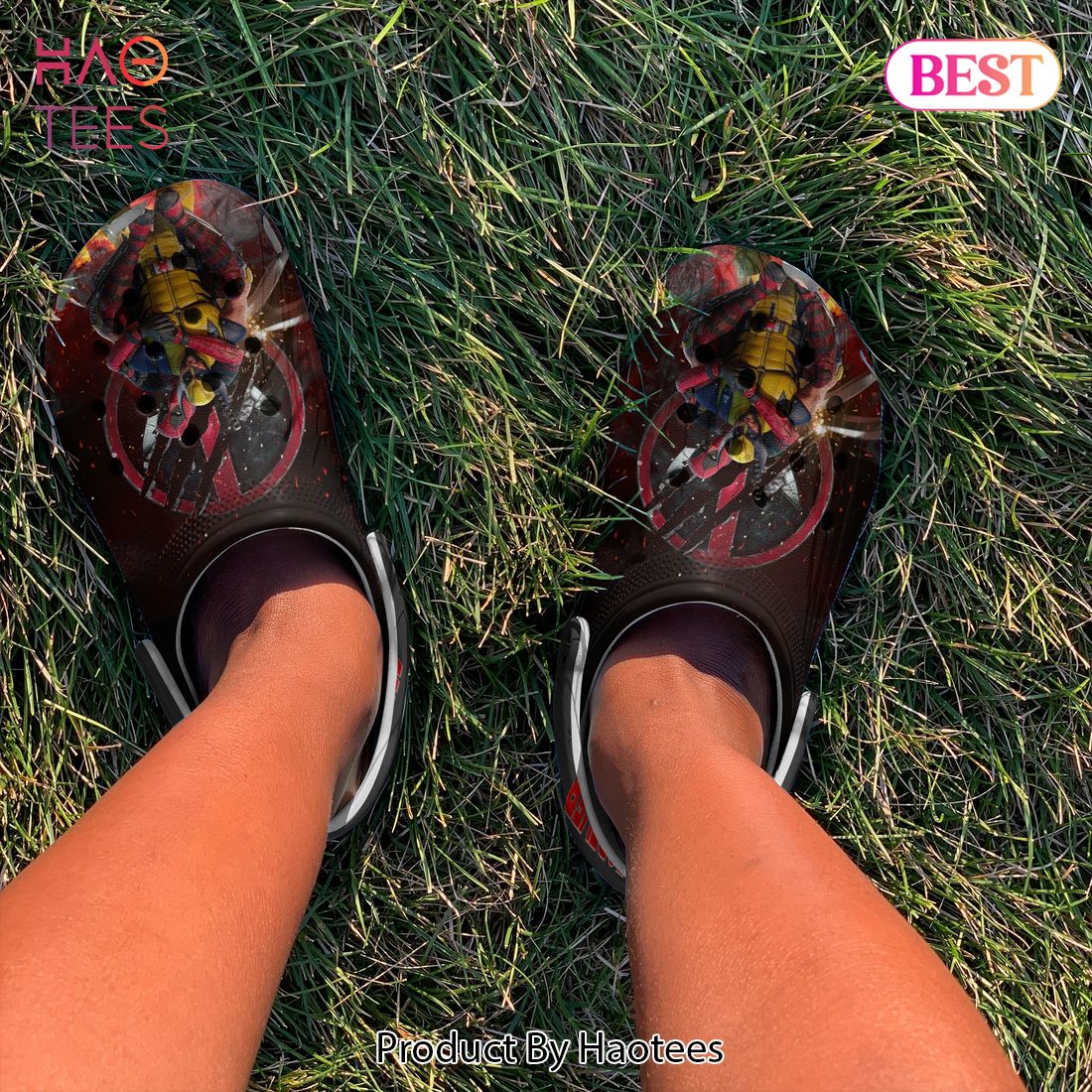 Deadpool And Wolverine Movie Crocs Crocband Clogs Shoes Comfortable For ...