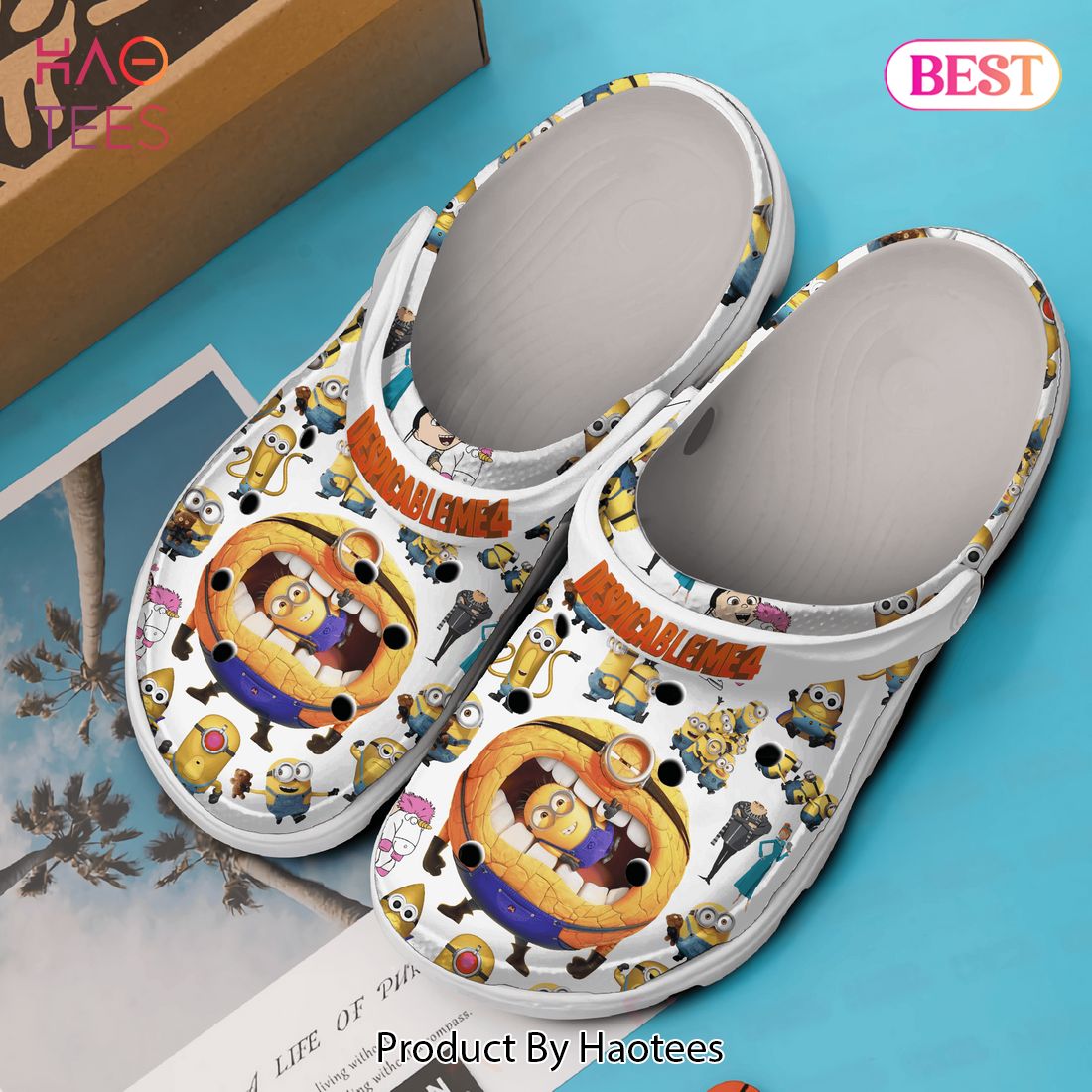 Despicable Me 4 Minions Cartoon Crocs Crocband Clogs Shoes Comfortable ...