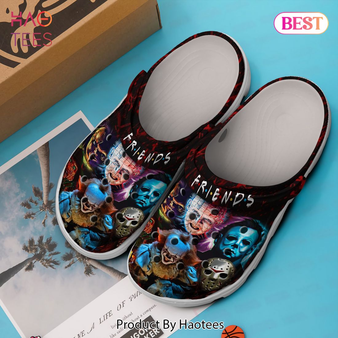 Horror Characters Movie Crocs Crocband Clogs Shoes Comfortable For Men ...