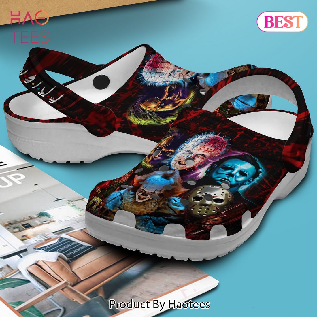 Horror Characters Movie Crocs Crocband Clogs Shoes Comfortable For Men ...