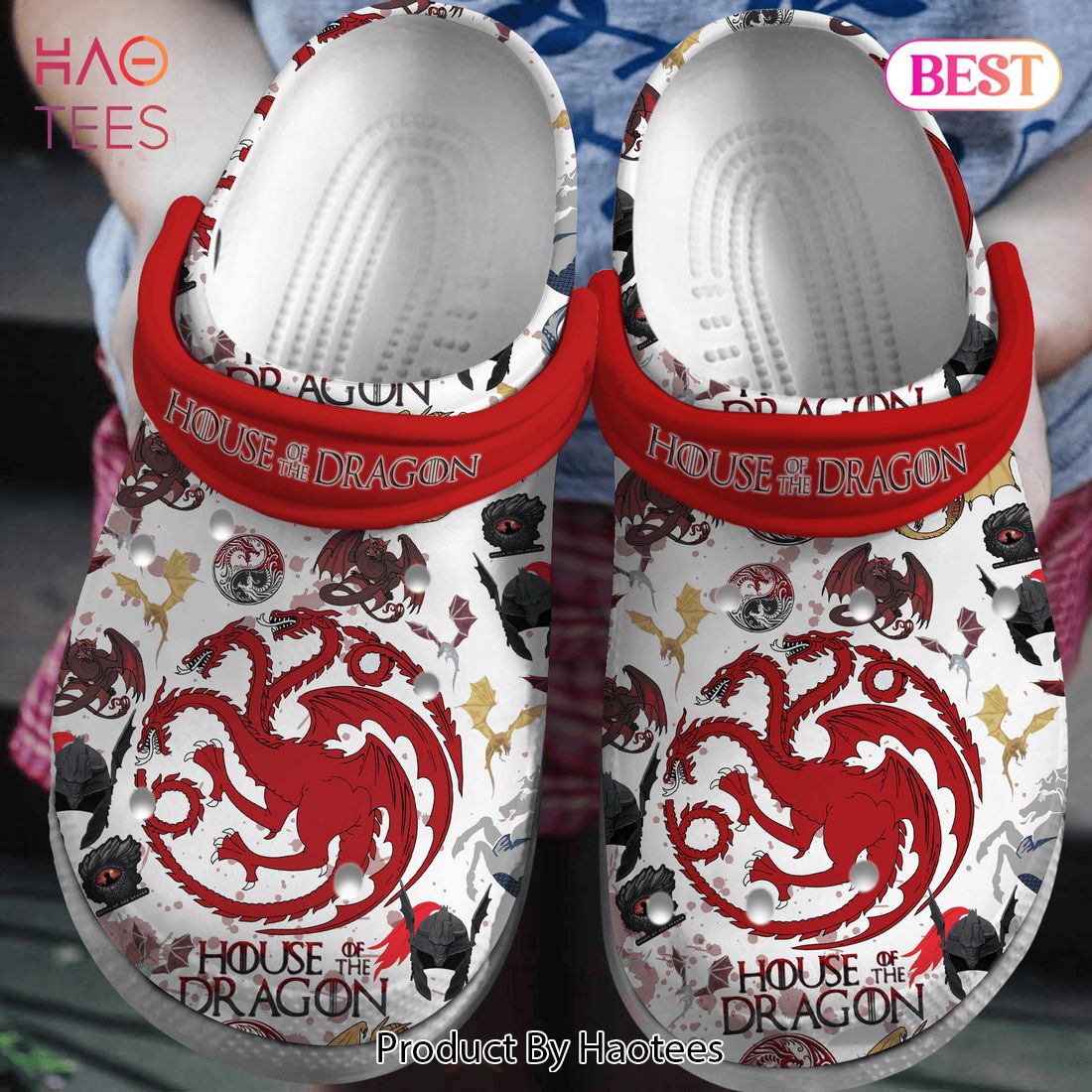 House Of The Dragon TV Series Crocs Crocband Clogs Shoes Comfortable ...