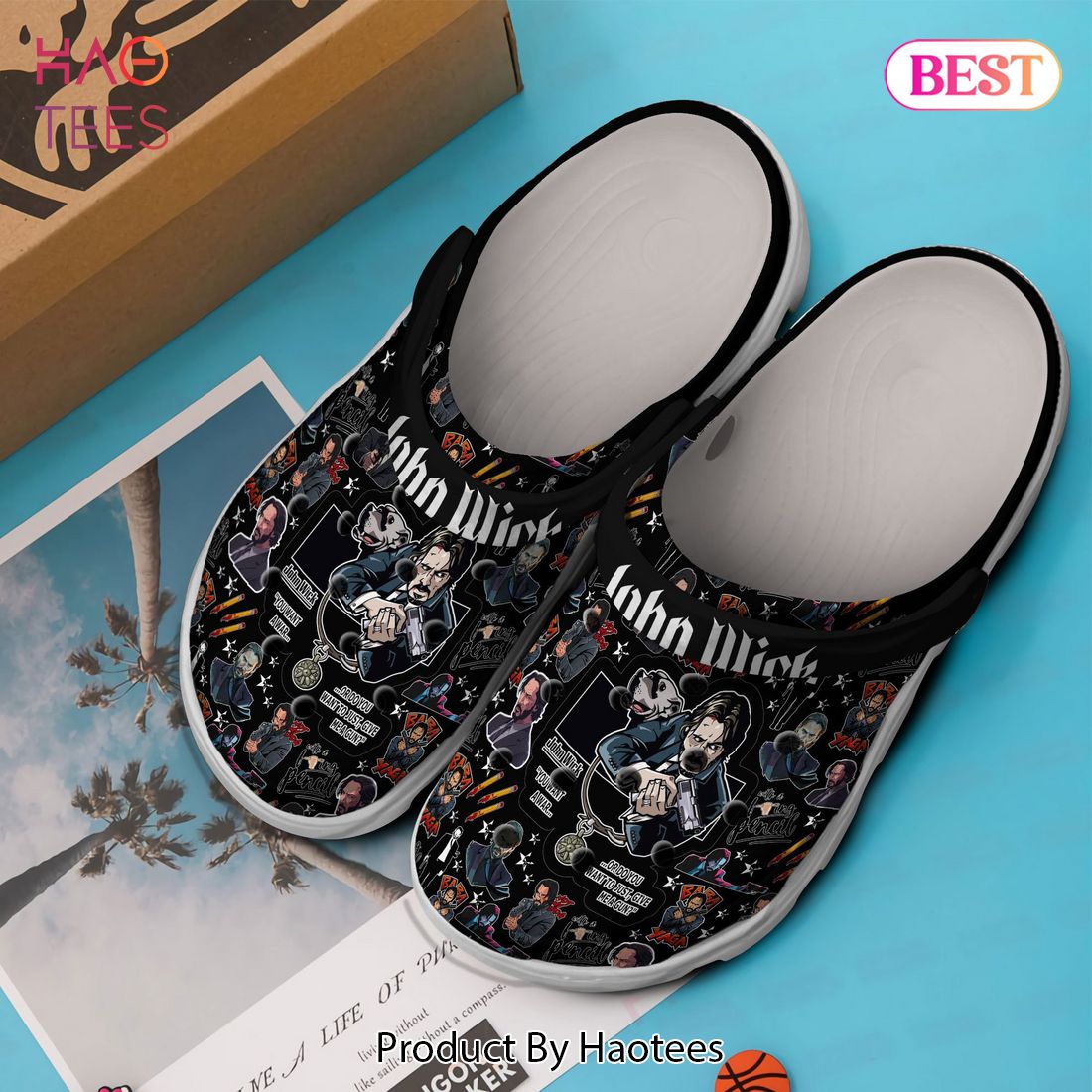 John Wick Movie Crocs Crocband Clogs Shoes Comfortable For Men Women ...