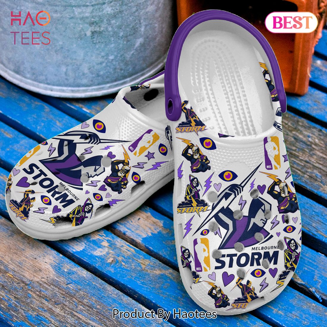 Melbourne Storm Australia NRL Sport Crocs Crocband Clogs Shoes ...