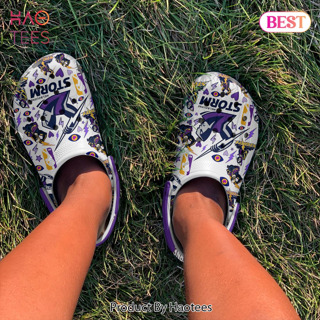 Melbourne Storm Australia NRL Sport Crocs Crocband Clogs Shoes ...