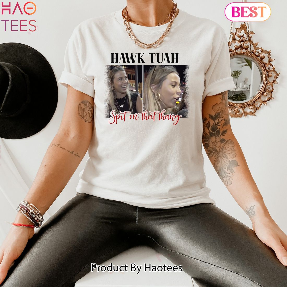 Viral T-Shirt, Hawk Tuah Spit On That Thang 2024 Shirt Hawk Tuah 24 ...