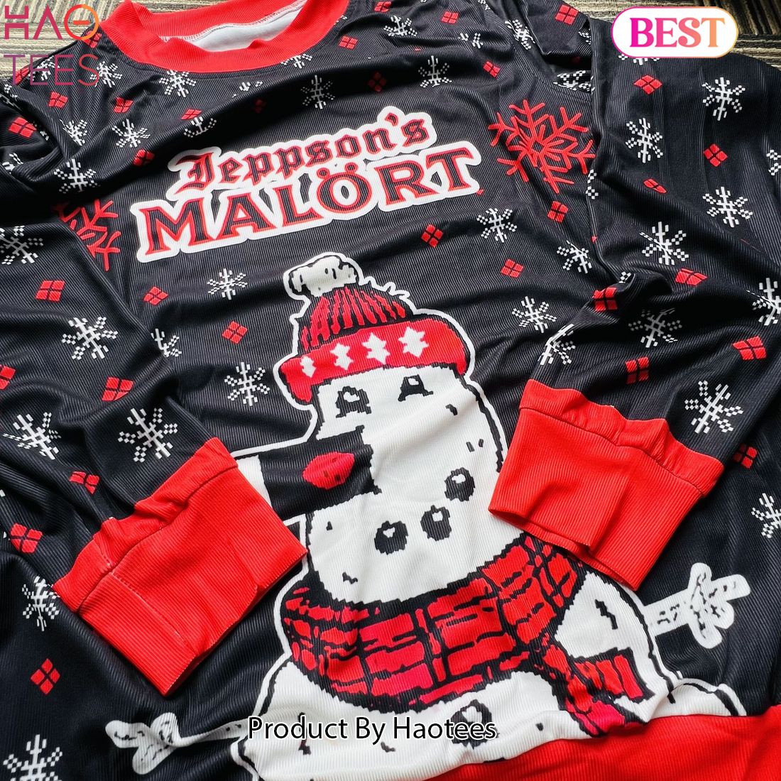 2024 Jeppson's Malort Snowman Ugly Christmas Sweater